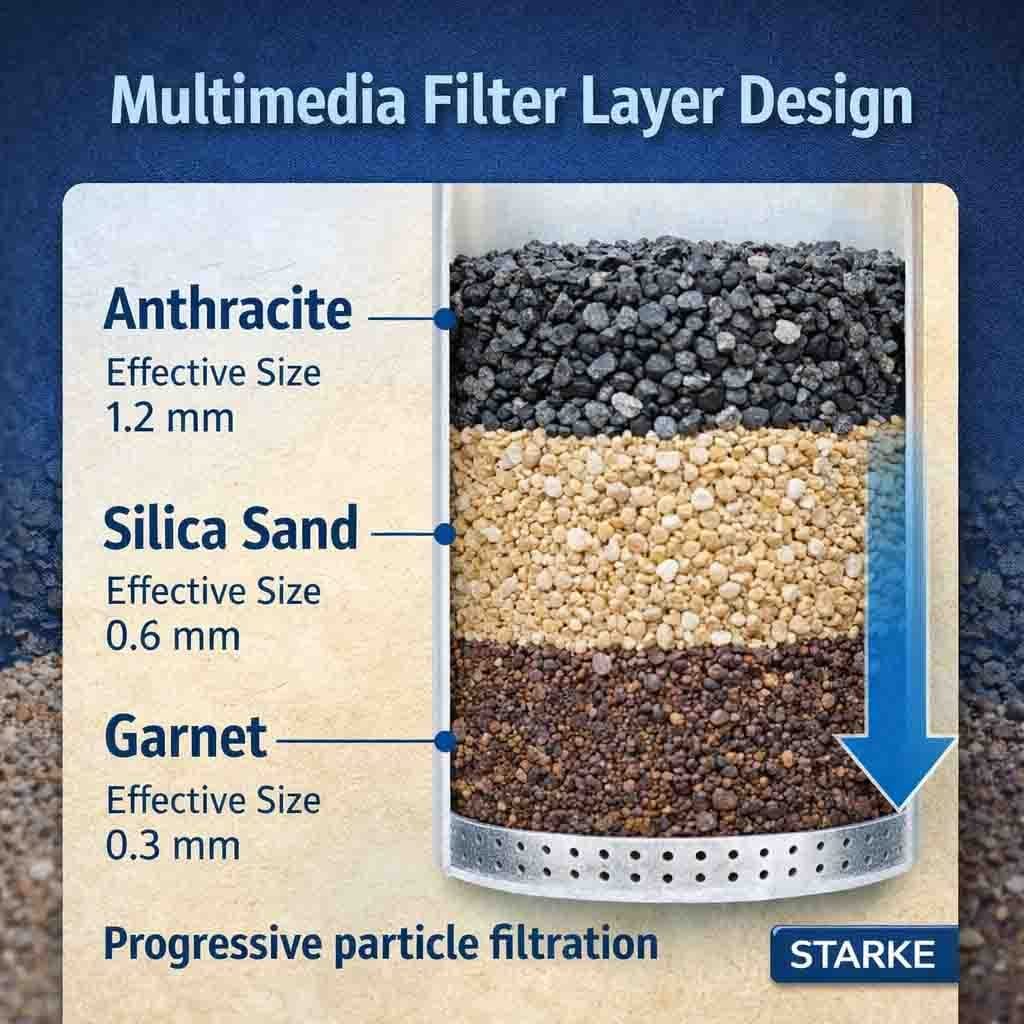 Effective Size vs Uniformity Coefficient in Filter Media ES vs UC