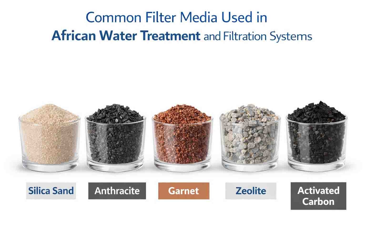Filter Media Supplier in Africa - Sand, Anthracite & Garnet